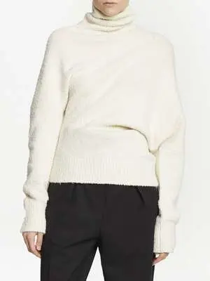 Proenza Schouler Fuzzy Boucle Sweater - White