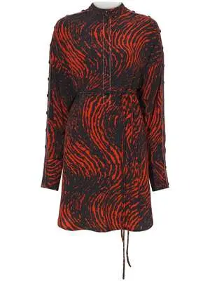 Proenza Schouler Leopard-print Shirtdress - Black