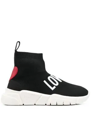 Moschino Heart-patch High-top Sneakers
