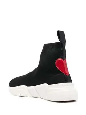 Moschino Heart-patch High-top Sneakers