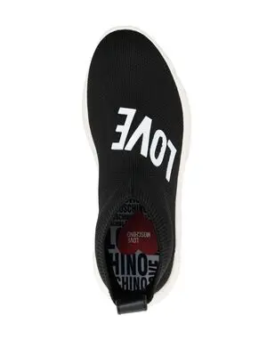 Moschino Heart-patch High-top Sneakers