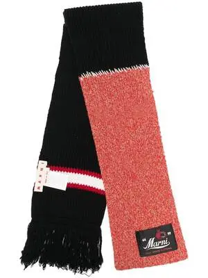 Marni Fringe-trimmed Scarf - Black