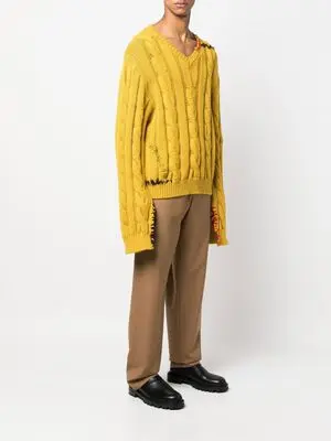 Marni Cable-knit Virgin Wool Jumper