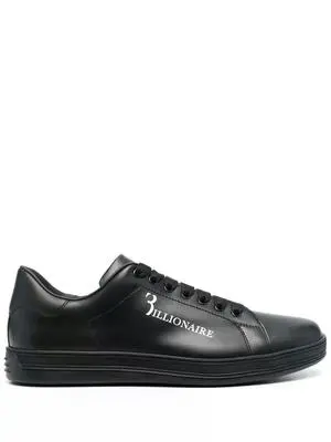 BILLIONAIRE Logo-print Low-top Sneakers - Black