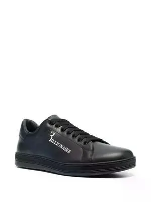 BILLIONAIRE Logo-print Low-top Sneakers - Black