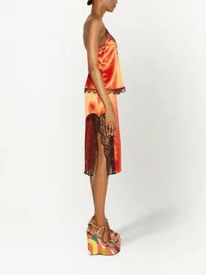 Emilio Pucci Lace-embroidered Midi Skirt