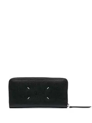 MAISON MARGIELA Four-stitch Zip-around Wallet - Black