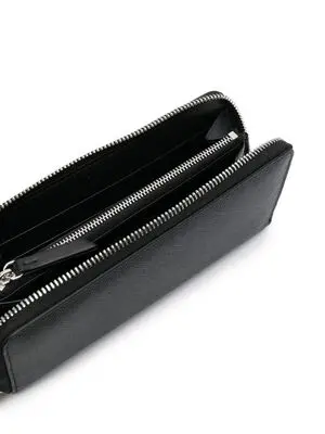 MAISON MARGIELA Four-stitch Zip-around Wallet - Black