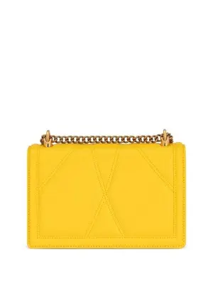 Dolce & Gabbana Medium Devotion Quilted Shoulder Bag - Yellow