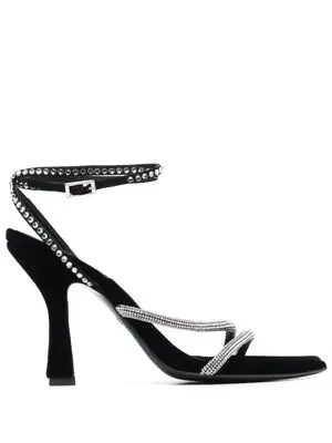 3JUIN Crystal-embellished Sandals - Black