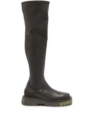 Off-White Leather Knee-length Boots