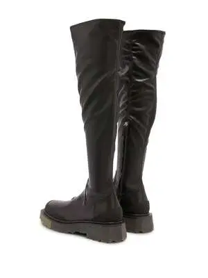 Off-White Leather Knee-length Boots