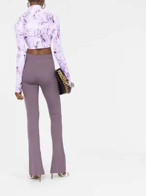 Off-White Logo-debossed Split-seam Leggings