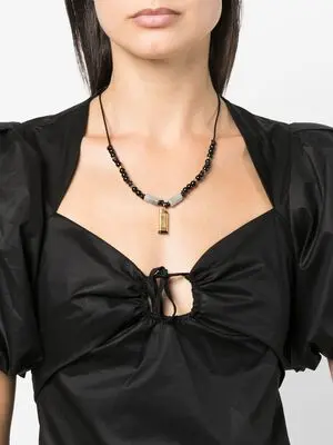 Zadig&Voltaire Beaded Pendant Necklace