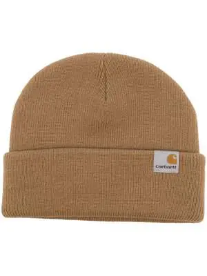 Carhartt Work In Progress Logo-patch Beanie - Neutrals
