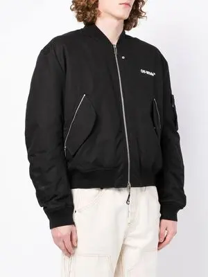Off-White Diag Print Bomber Jacket