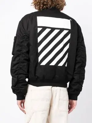 Off-White Diag Print Bomber Jacket