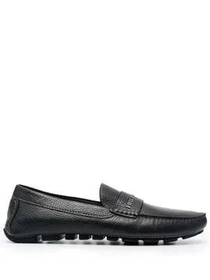 Philipp Plein Logo Lettering Leather Loafers