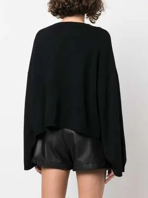 Versace Embroidered Logo Wide-sleeve Jumper