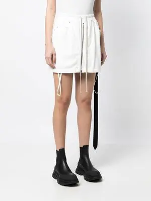 Rick Owens Denim Mini Skirt