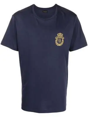 BILLIONAIRE Crest-motif Short-sleeved T-shirt - Blue