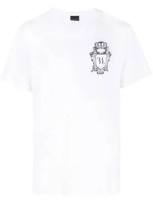 BILLIONAIRE Embroidered-logo Detail T-shirt - White