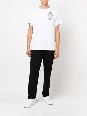 BILLIONAIRE Embroidered-logo Detail T-shirt - White