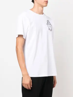 BILLIONAIRE Embroidered-logo Detail T-shirt - White