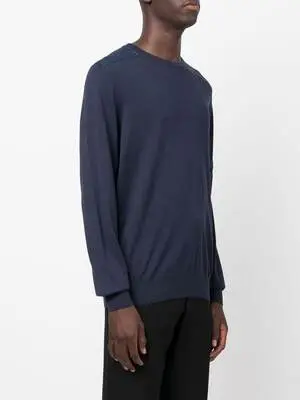 BILLIONAIRE Snakeskin-effect Fine-knit Jumper - Blue