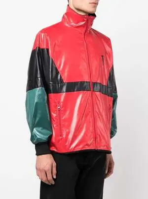 Junya Watanabe Colour-block Print Windbreaker