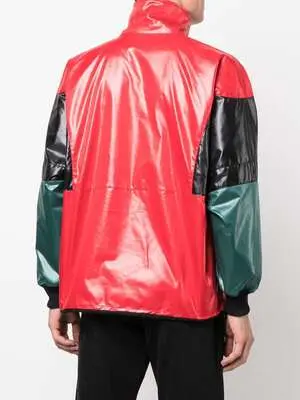 Junya Watanabe Colour-block Print Windbreaker