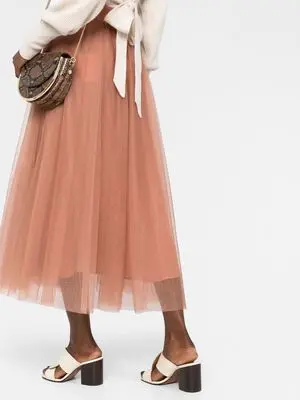Zimmermann Tulle A-line Midi Skirt