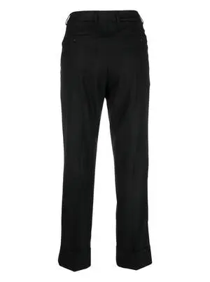 Incotex Slim-cut Tailored Trousers - Black