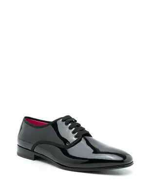 FERRAGAMO Magic Patent Leather Derby Shoes