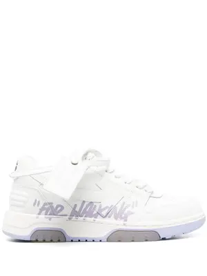 Off-White Slogan Print Low Top Sneakers - White