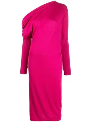 TOM FORD Off-shoulder Jumper Dress - Pink