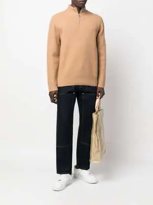 A.p.c. Ribbed-knit High-neck Jumper