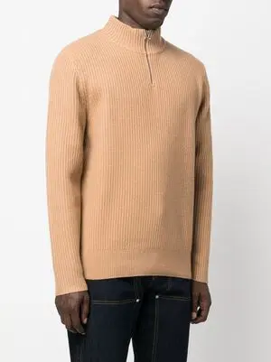 A.p.c. Ribbed-knit High-neck Jumper