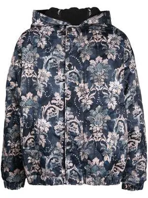 Versace Floral-print Padded Jacket