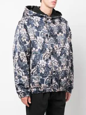Versace Floral-print Padded Jacket