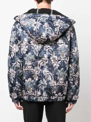 Versace Floral-print Padded Jacket