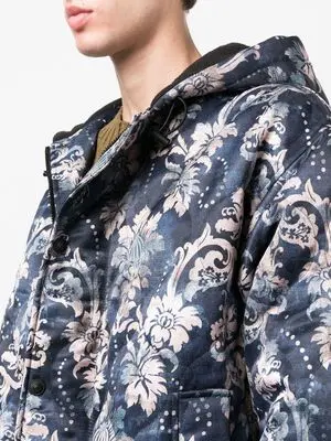 Versace Floral-print Padded Jacket