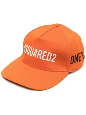 Dsquared2 Logo-embroidered Baseball Cap - Orange