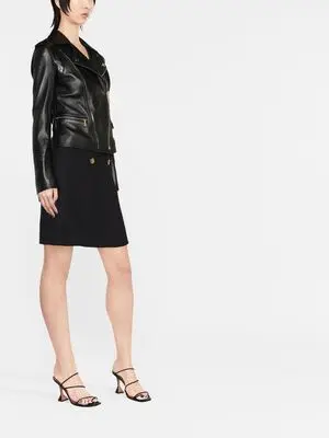 Philipp Plein Leather Biker Jacket