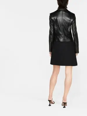 Philipp Plein Leather Biker Jacket