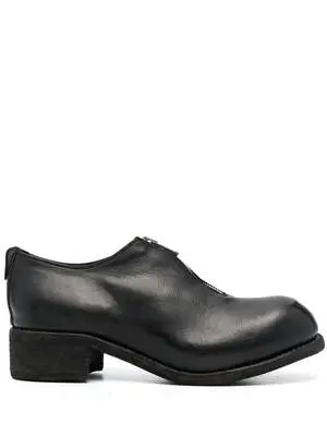 Guidi Zip-front Block-heel Shoes