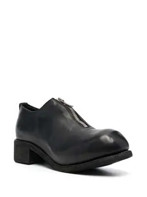 Guidi Zip-front Block-heel Shoes