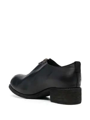 Guidi Zip-front Block-heel Shoes