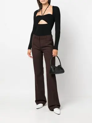 Simkhai Alexia Neck-tie Top - Black