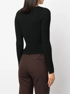 Simkhai Alexia Neck-tie Top - Black